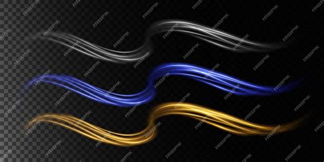 Premium Vector Abstract Light Lines Of Movement And Speed In Blue And