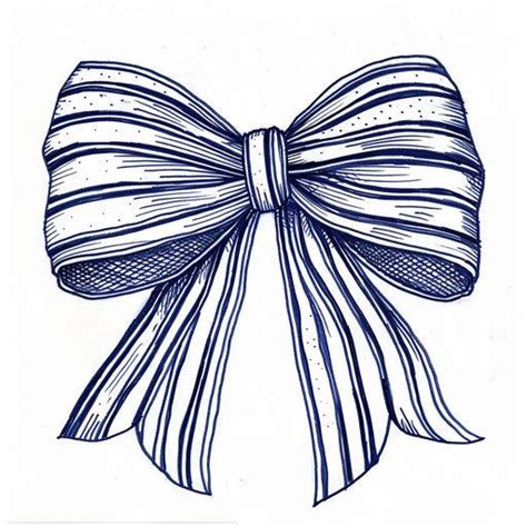 Bow Tattoo Outlines Em 2024 Ilustrações