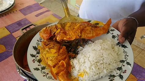 Pescado Con Leche De Coco Y Arroz Al Carb N Rep Dominca Samana El Lim N La Cocina F Cil De