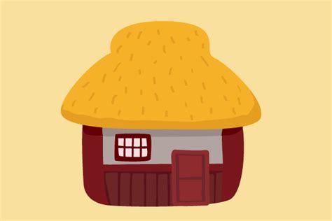 昔話的な家1 街、建物系イラスト専門サイト「town Illust」