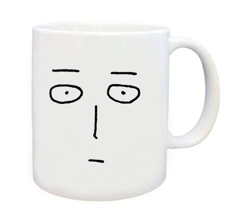 New One Punch Man Saitama Sensei White Ceramic Coffee Tea Cup Mug In