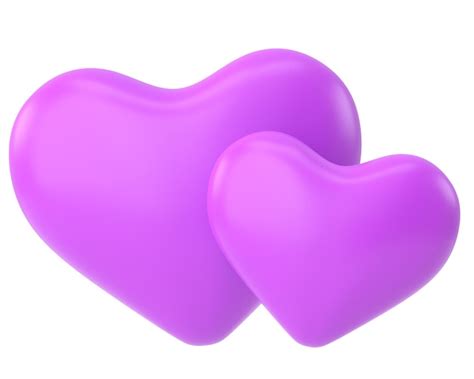 Premium Photo Couple Heart 3d Heart 3d Illustration