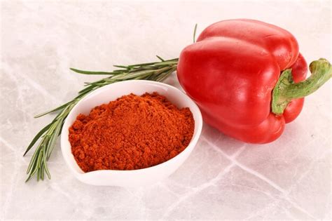 Premium Photo Red Paprika Powder Aroma Seasoning