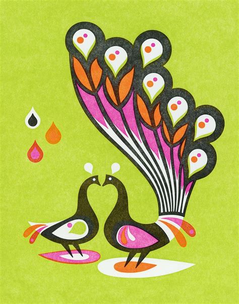 Mod Peacock Csa Images Bird Art Illustration Art Peacock Art