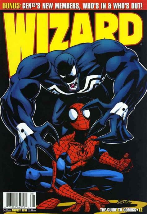 Wizard The Comics Magazine 72b Fn Wizard Spider Man Venom Wieringo We Com Comic Books
