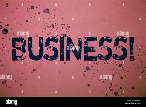 Handwriting Text Business Call Concept Meaning Trade Work Specialty