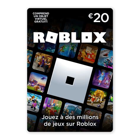Carte Roblox 20€ Reloadbase
