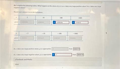 b complete the following tables what happens to