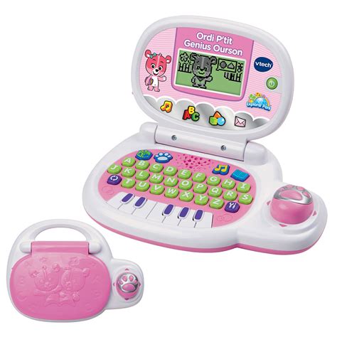 Ordi Ptit Genius Ourson Rose Ordinateur Enfant Vtech