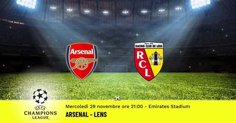 Arsenal Lens Pronostico Champions League 29 11 2023