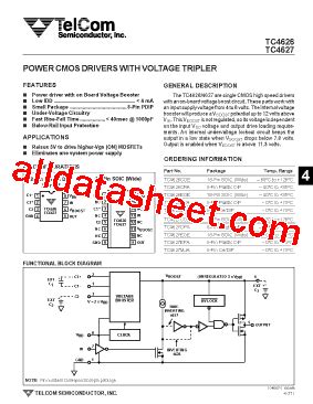 TC Datasheet PDF TelCom Semiconductor Inc