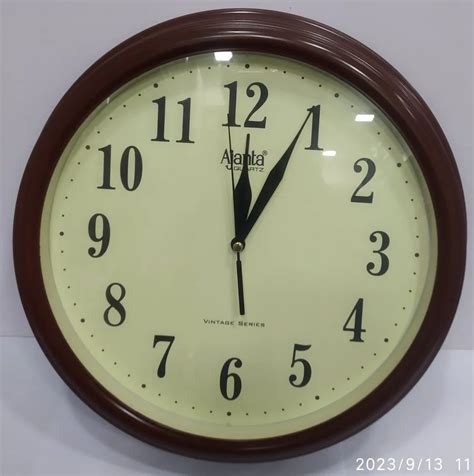 Brown Frame Color Plastic Ajanta 7057 Analog Wall Clock At ₹ 399