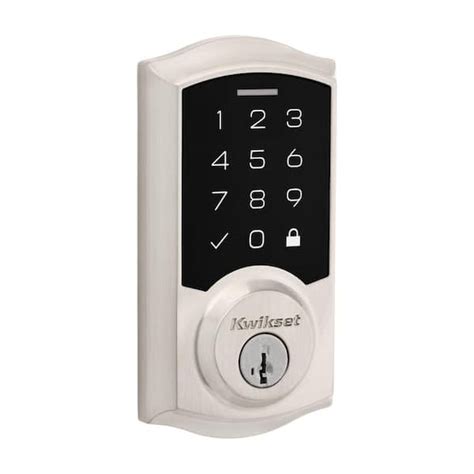 kwikset smartcode 270 traditional satin nickel touchpad single cylinder
