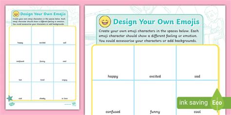 Design Your Own Emoji S KS1 Computing Twinkl