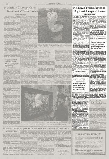 Medicaid Rules Revised Against Hospital Fraud The New York Times