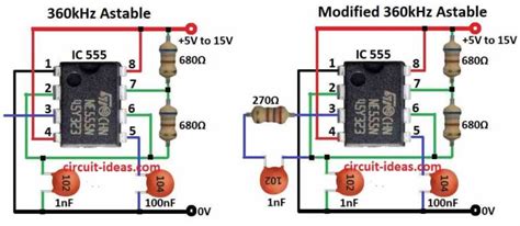 Simple Ic 555 Oscillator Circuits Circuit Ideas For You