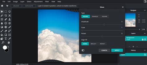 How To Create A Trippy Wave Effect With Pixlr Es New Creative Filter