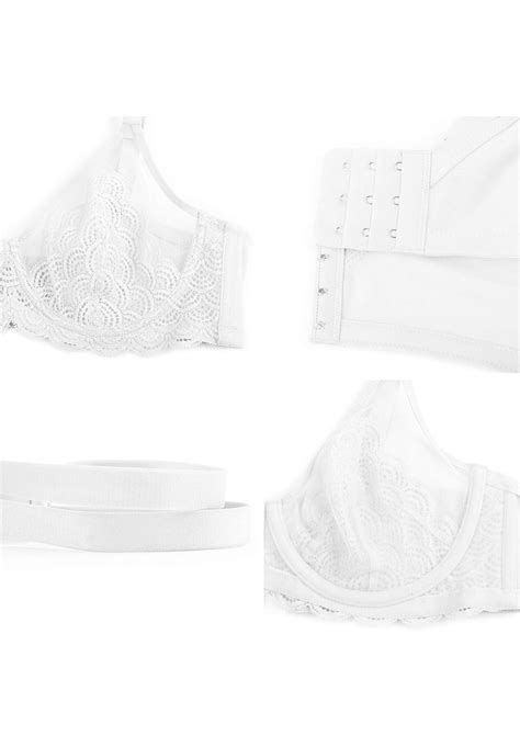 Hsia Mermaid Scales Sheer Mesh Bra Unlined Full Coverage Bra