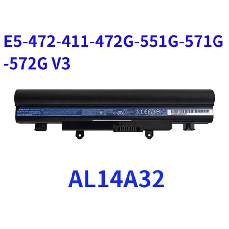 New Acer E5 572g 472g E5 571g 471g 511g Al14a32 Acer Laptop Battery