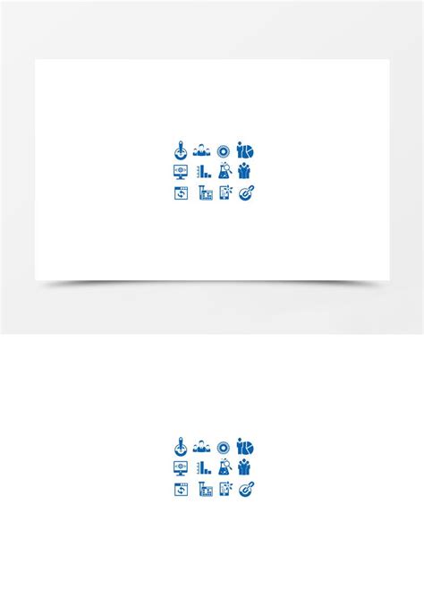 可编辑精致蓝色商务PPT小图标