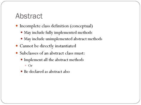 Class Vs Abstract Vs Interface Ppt Download