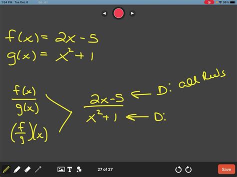 If The Equations Of Two Functions Are Given Explain How To Obtain The Quotient Function And Its