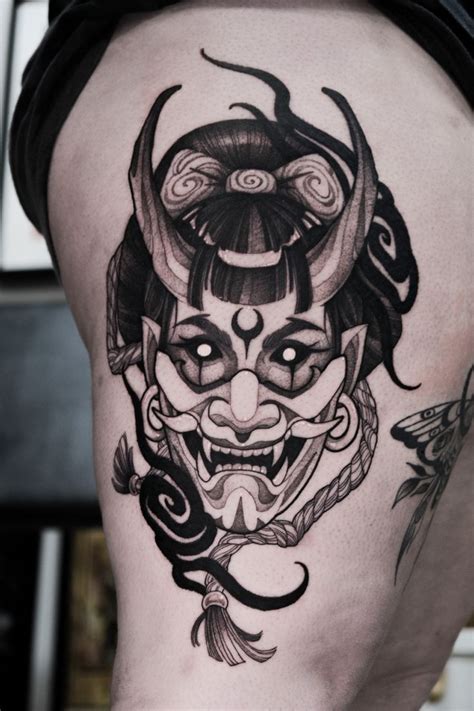 Hannya Demon Girl Tattoos Demon Girl Lina