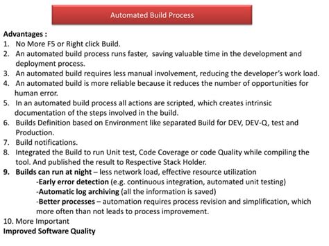 Automated Build Using Teamcity Pptx