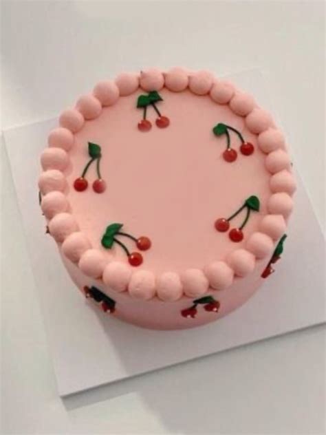 Cherry Cake 🎂 Cute Birthday Cakes Pretty Birthday Cakes Pretty Cakes