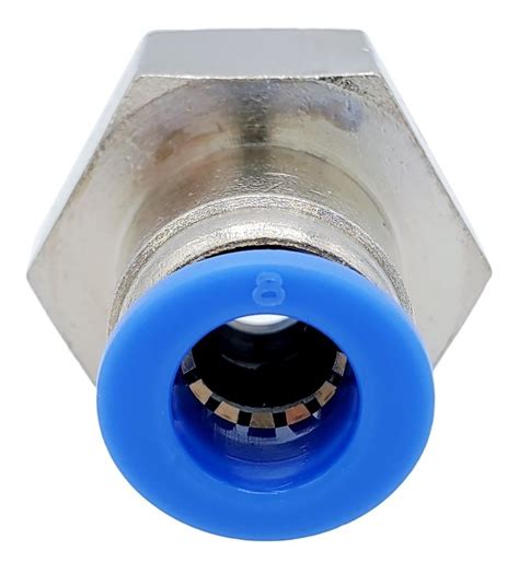 10 Pz De Conectorracor Neumático Recto Hembra 38 Npt X 8mm Instrutek