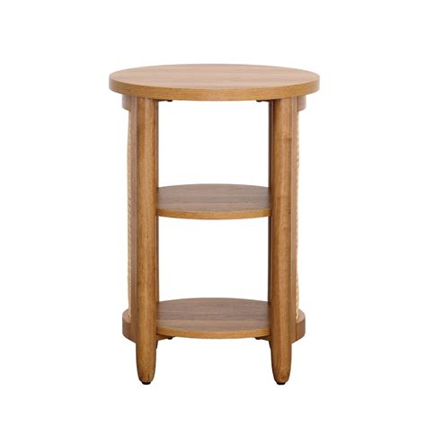 Better Homes Gardens Springwood Caning Side Table Light Honey Finish