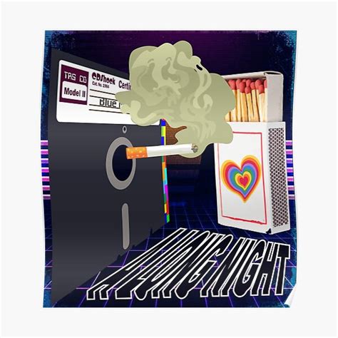 floppy disk overnight shift coder retro poster for sale by the8thies