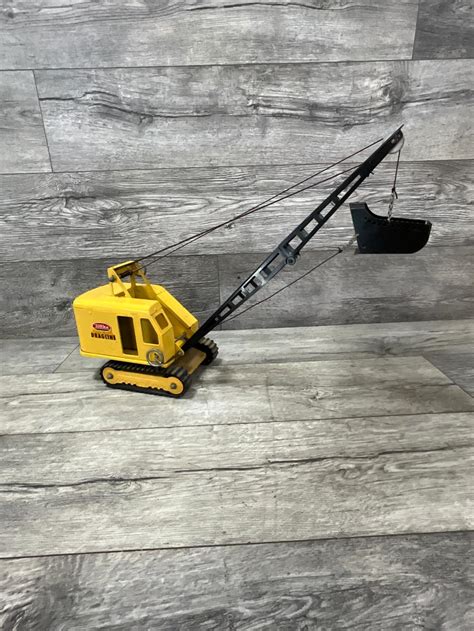 Lot Vtg Tonka Dragline Construction Toy