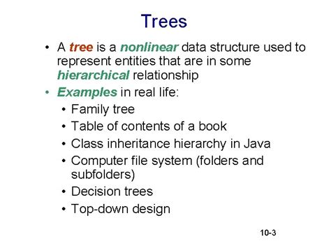 Tree Adt Objectives Define Trees As Data Structures