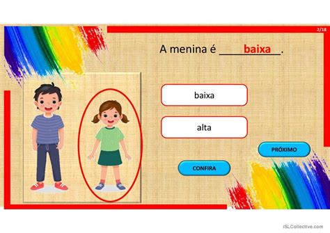 Descrições Físicas jogo English ESL powerpoints