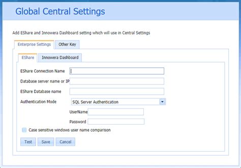 Implement Control Panel Central Settings Process Runner