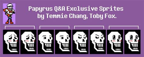 Papyrus Qanda Exclusive Sprites June 2023 By Zymen33 On Deviantart