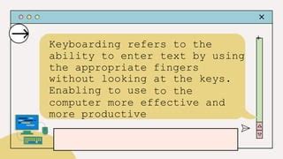 Keyboard Techniques Pptx Computer Peripherals Computing