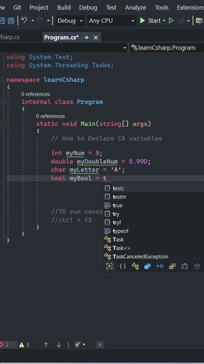 How To Declare Variables In Csharp C Tutorial Shorts Aspdotnet Youtube