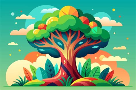 Premium Vector Abstract Background Is Tree