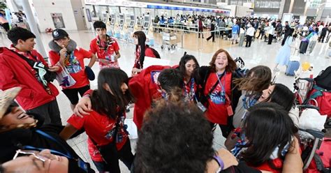 춤추는 칠레 잼버리 대원들