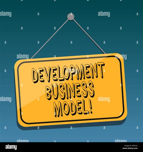 Handwriting Text Development Business Model Concept Meaning Rationale Of How An Organization