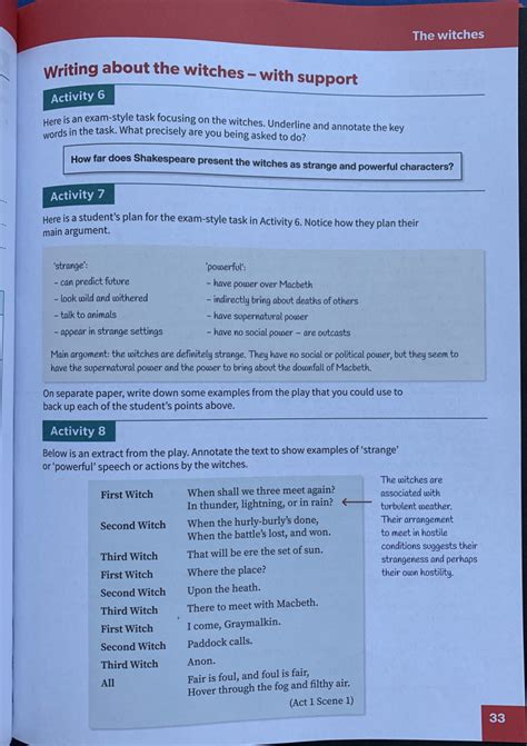 Macbeth GCSE IGCSE Revision Workbook Ofamily Learning Together