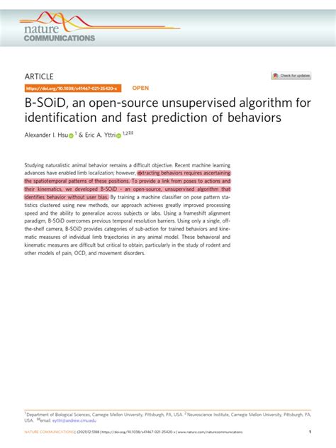 B Soid An Open Source Unsupervised Algorithm For Identification And
