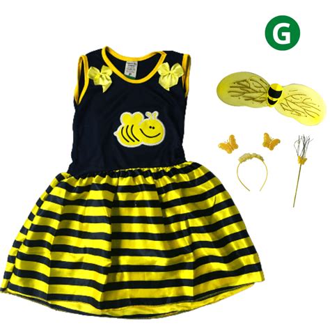 Kit Fantasia Abelinha Infantil G Cepel