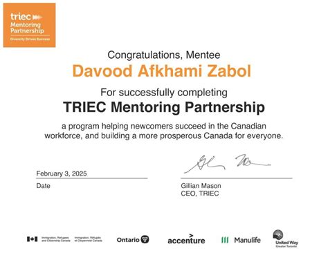 Davood Afkhami Zabol On Linkedin Mentorshipmatters Careergrowth Newbeginnings Gratitude