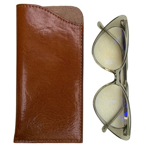 Eyeglass Case Saddle Leather Kim White Bagsbelts