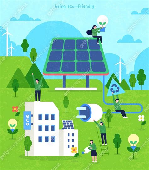 환경보호 환경 환경 주제 대체에너지 연료와전력발전 태양열에너지 대체에너지 전기플러그 전기장비 전구 전등빛 이미지 Jv12572250