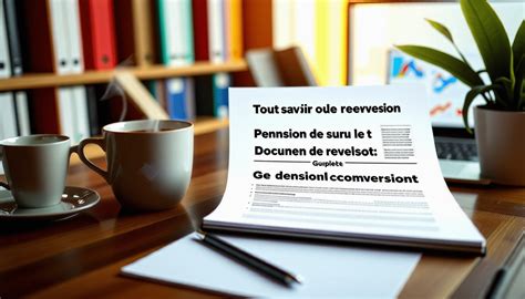 Tout savoir sur le document de pension de réversion Guide complet