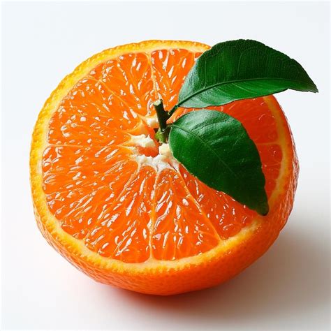 Premium Photo Oranges Closeup Cutaway Tropical Fruit Isolated White